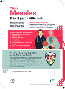 Measles Information Poster - Enniscorthy Medical Centre
